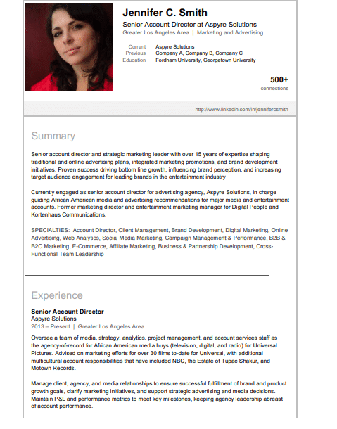 Resume Examples and Samples | Brooklyn Resume Studio