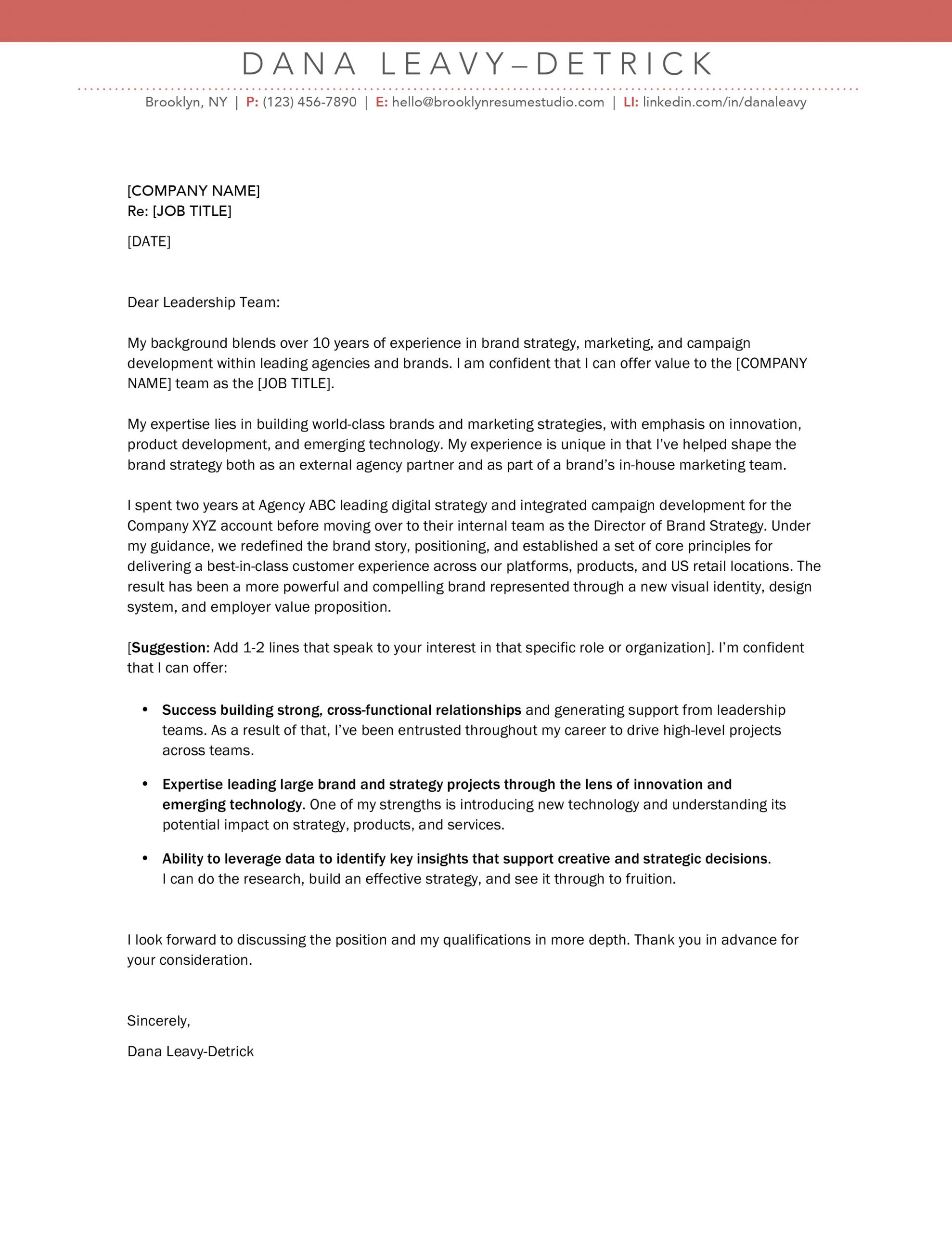 How To Write Employment Cover Letter